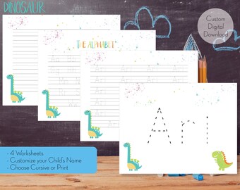 Handwriting Worksheet | Etsy