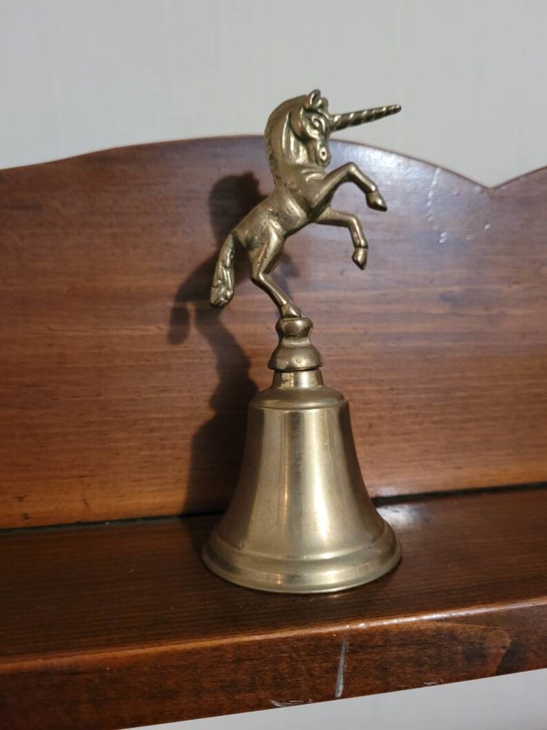 Unicorn Brass Bell - Etsy