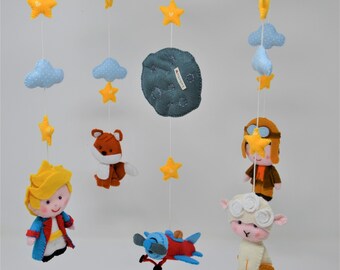 Mobiles boho hanging mobile Le petit prince fairy tale mobile fox ...