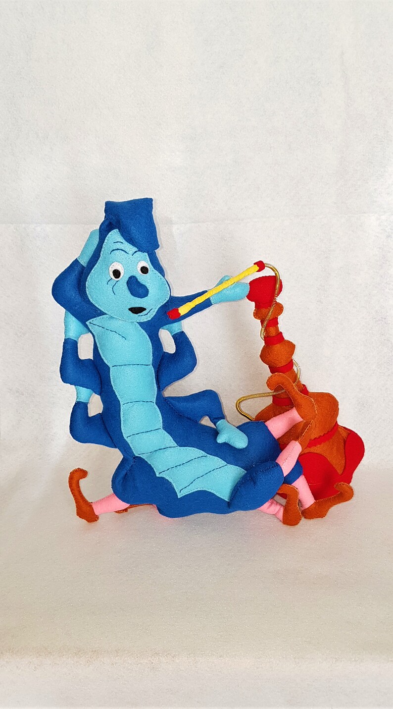 Brucaliffo di Alice nel paese delle meraviglie, bambola in pannolenci ...