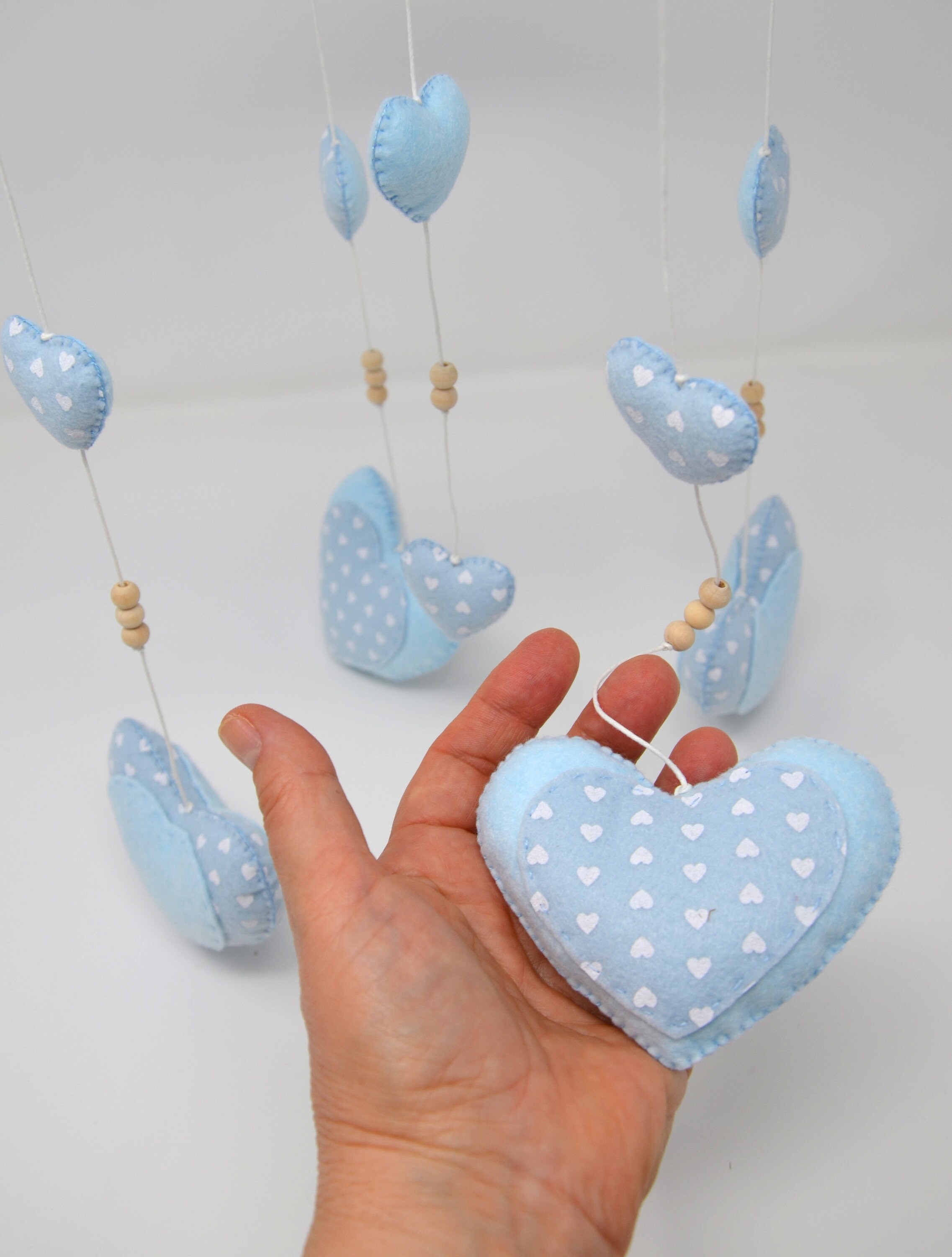 Giostrina culla con cuori Mobile cuori. - Etsy Italia