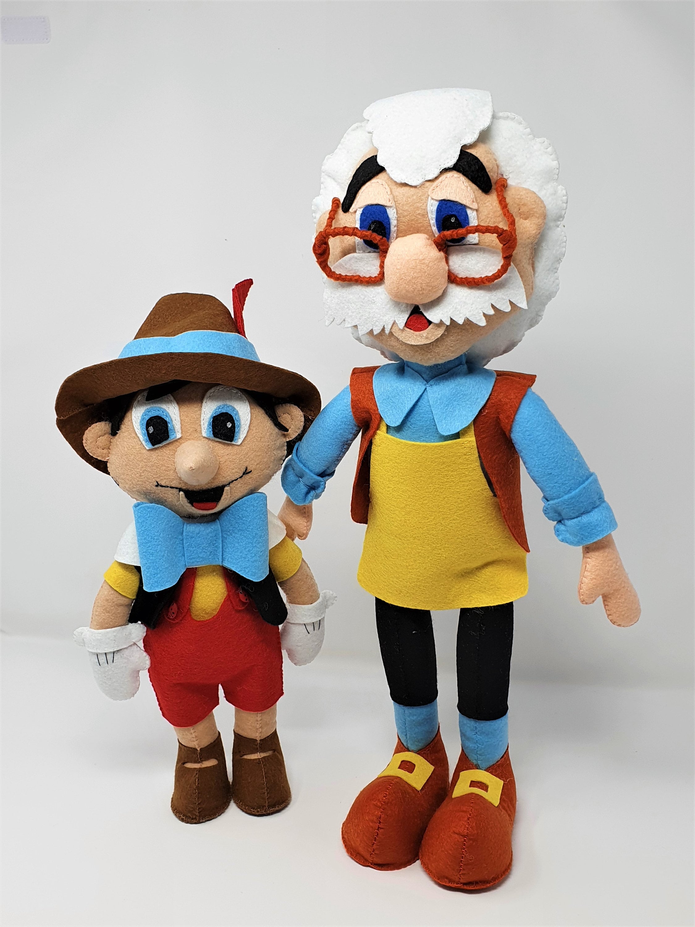 Geppetto Doll on Felt. Made in Italy - Etsy