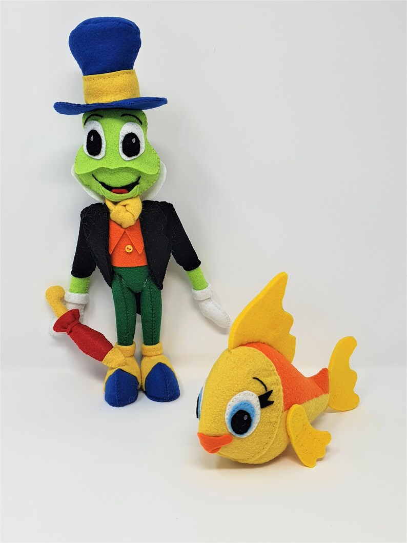 Pinocchio Jiminy Cricket on Felt. Made in Italy - Etsy