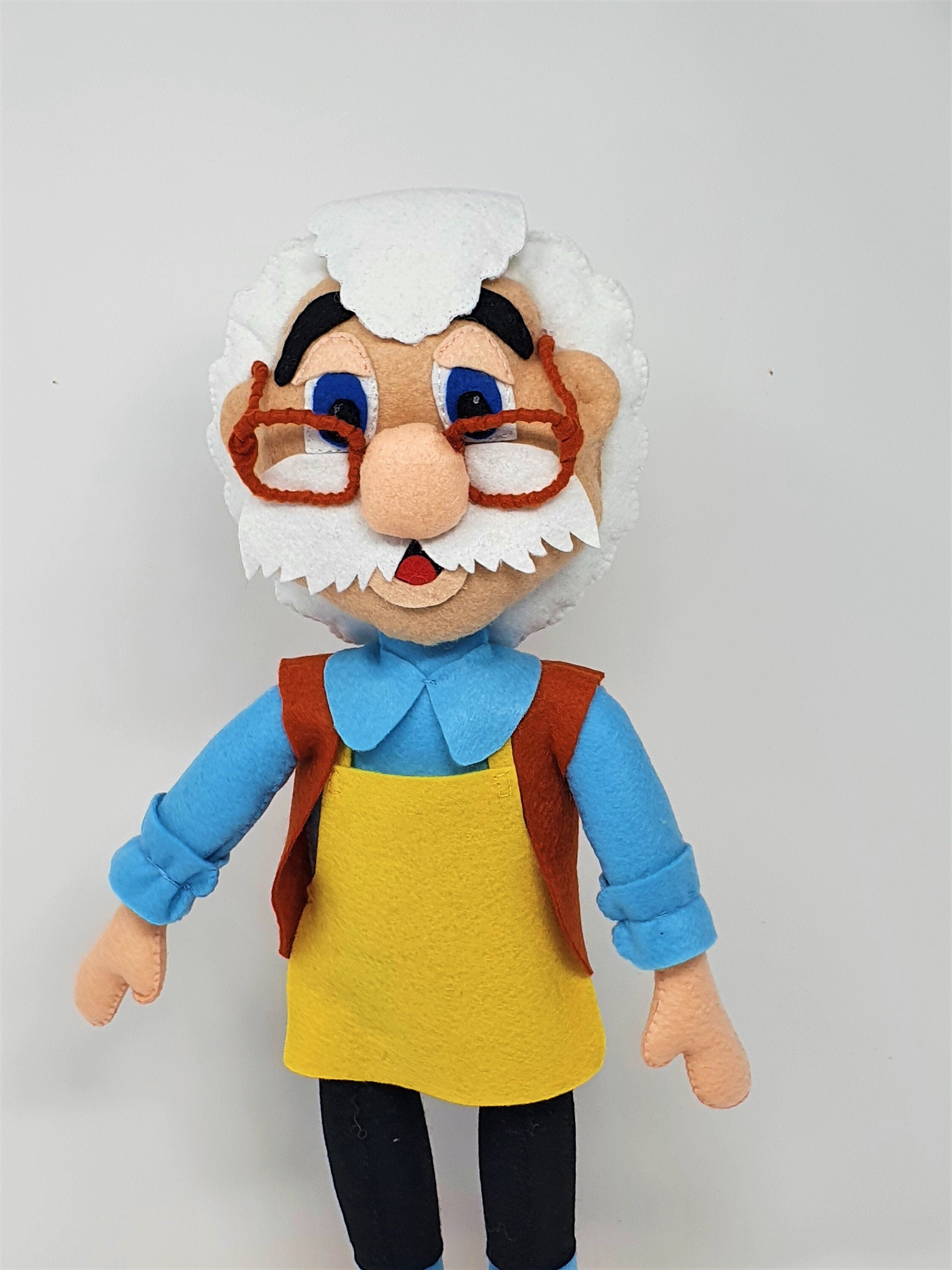 Geppetto Doll on Felt. Made in Italy - Etsy