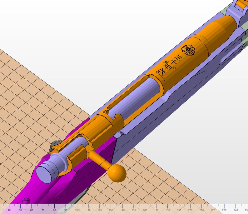 Arisaka type 30 rifle Golden Kamuy inspired fanmade 3d model | Etsy