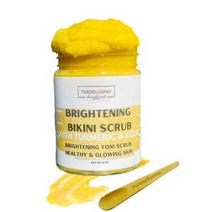 Brightening Bikini Scrub Ingrown Hair Scrub Turmeric Body Scrub Intimate Skin Glow Scrub Vegan ...