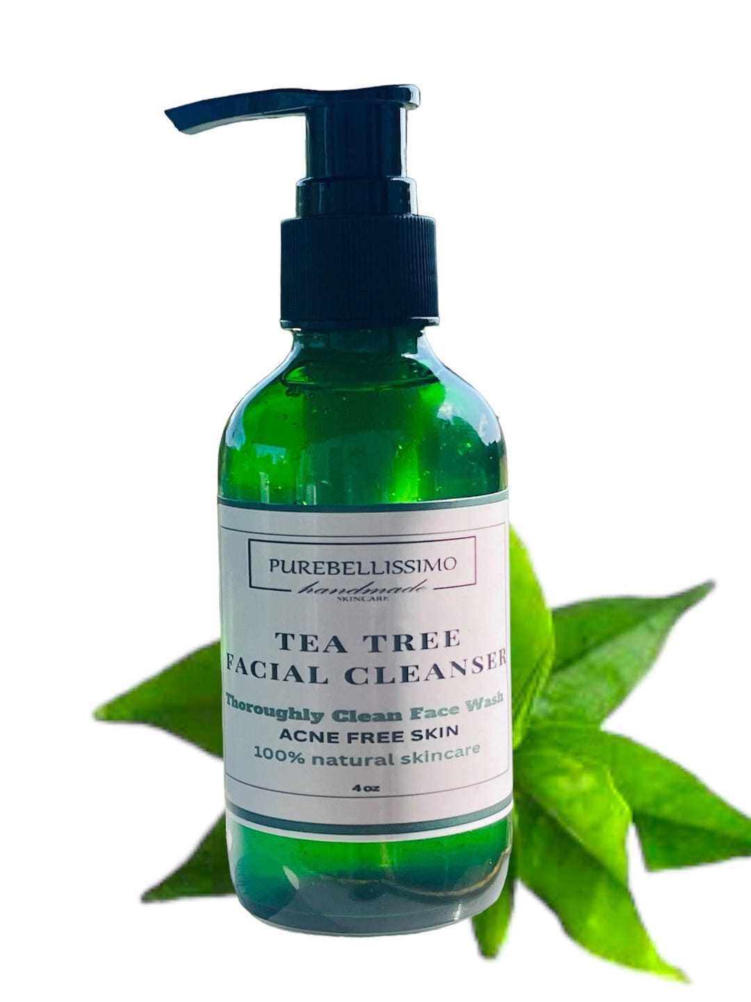 Tea Tree Face Wash Gel, Face Cleanser With Tea Tree, ALL Natural, Acne ...