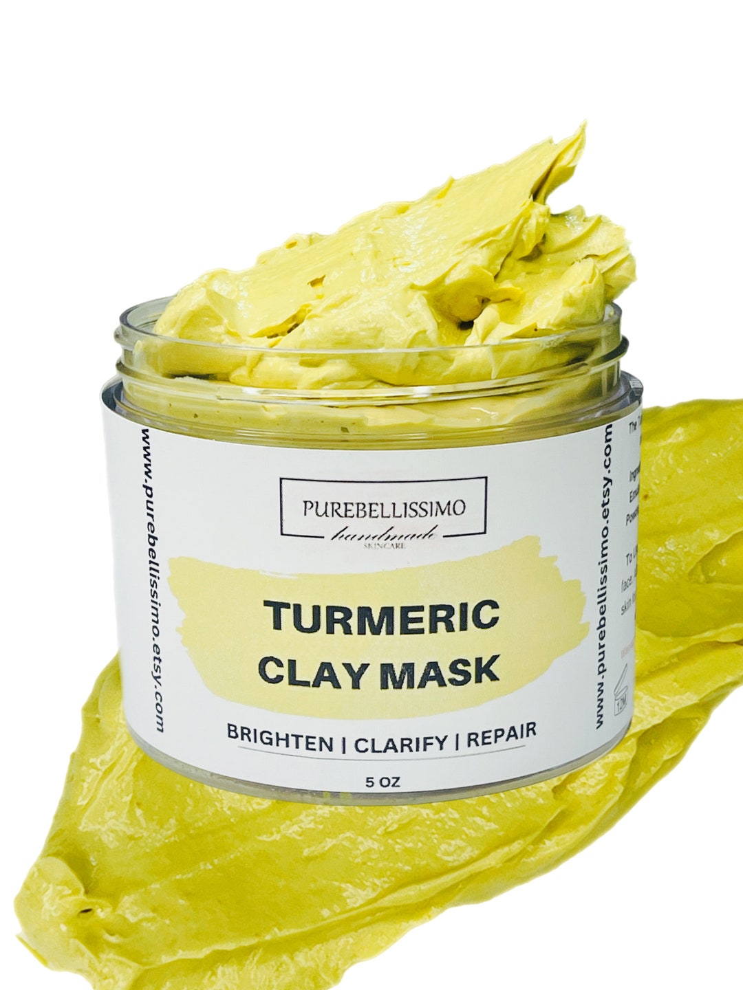 Skin Brightening Turmeric Face Mask Clay Face Mask Skin - Etsy