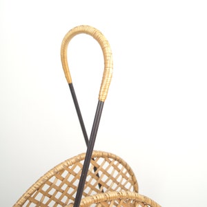 Magazine Rack, Basketwork and Metal, 1950s - Etsy