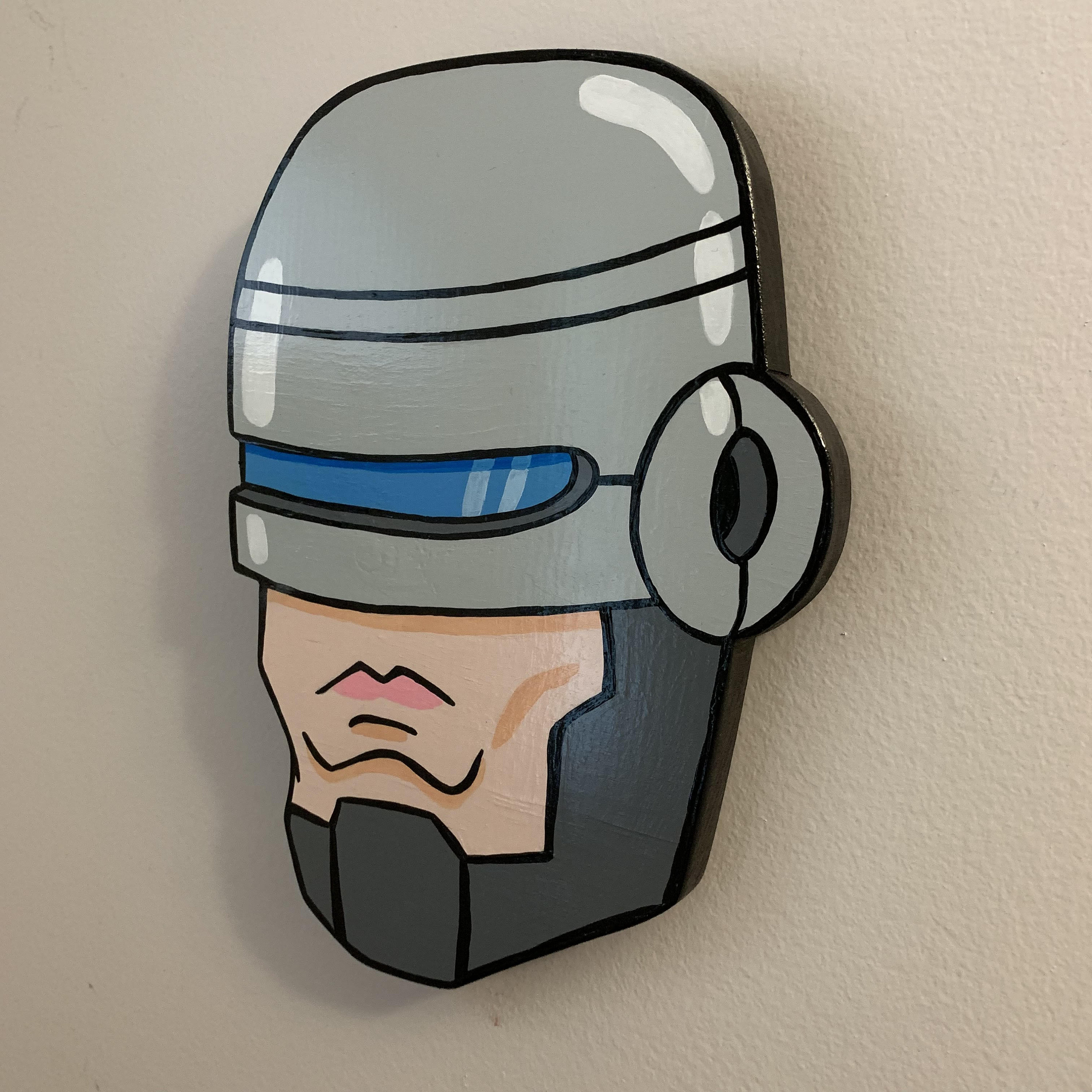 Robocop Wood-cutout - Etsy