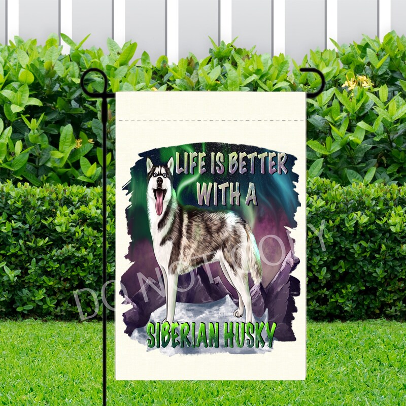 Siberian Husky Flag - Etsy