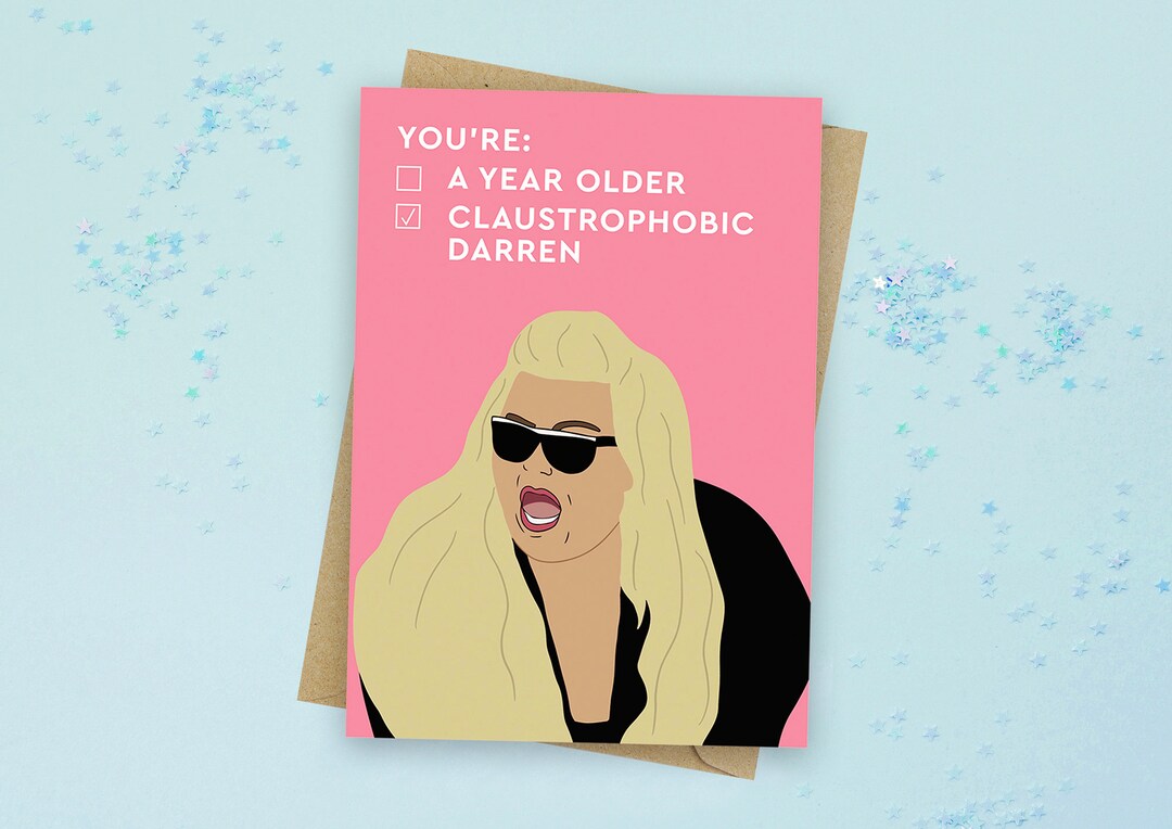 Gemma Collins Card Claustrophobic Darren Gemma Collins Greeting Card ...