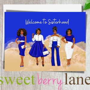 Welcome to Sisterhood Card - Zeta Phi Beta Sorority Inspired Greeting ...