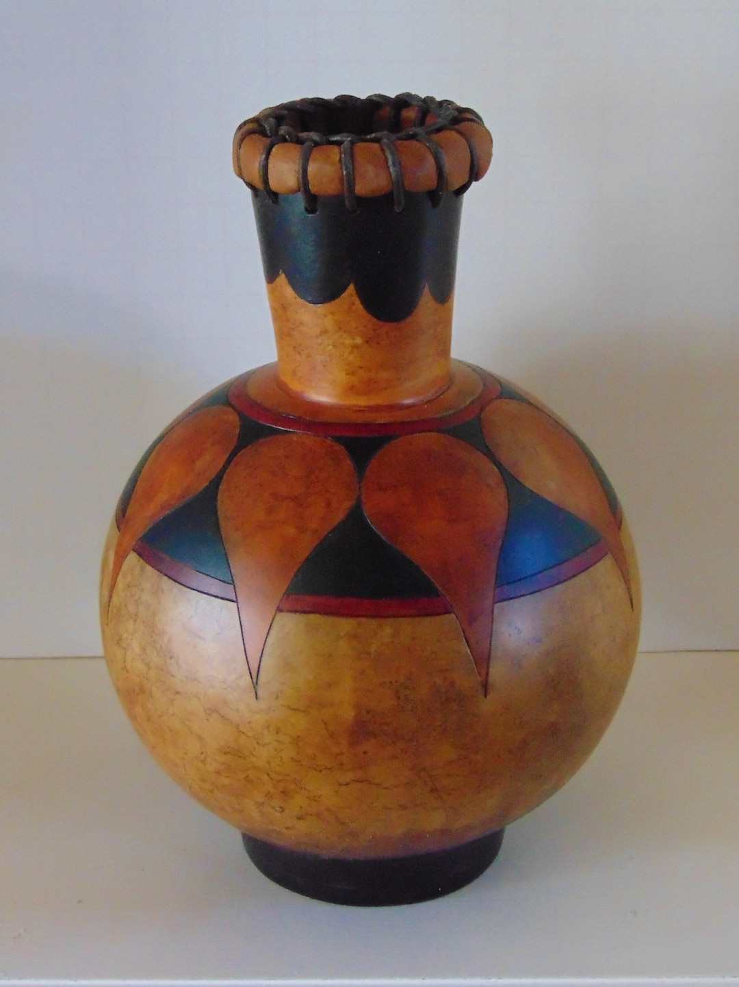 Original One of A Kind Art Gourd Vase - Etsy
