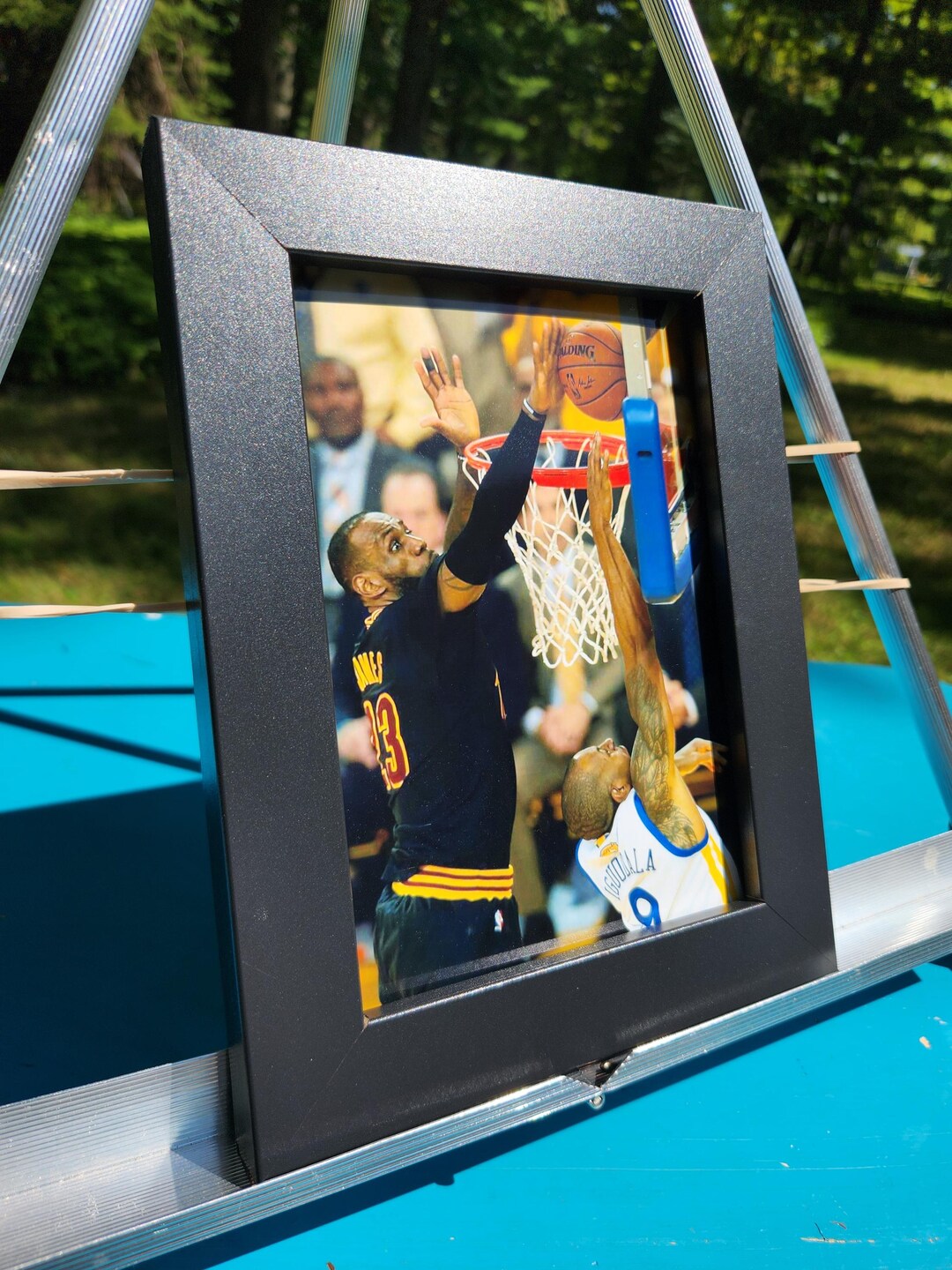 The Block Lebron James 2016 Cleveland Cavaliers Championship Framed 5x7 ...