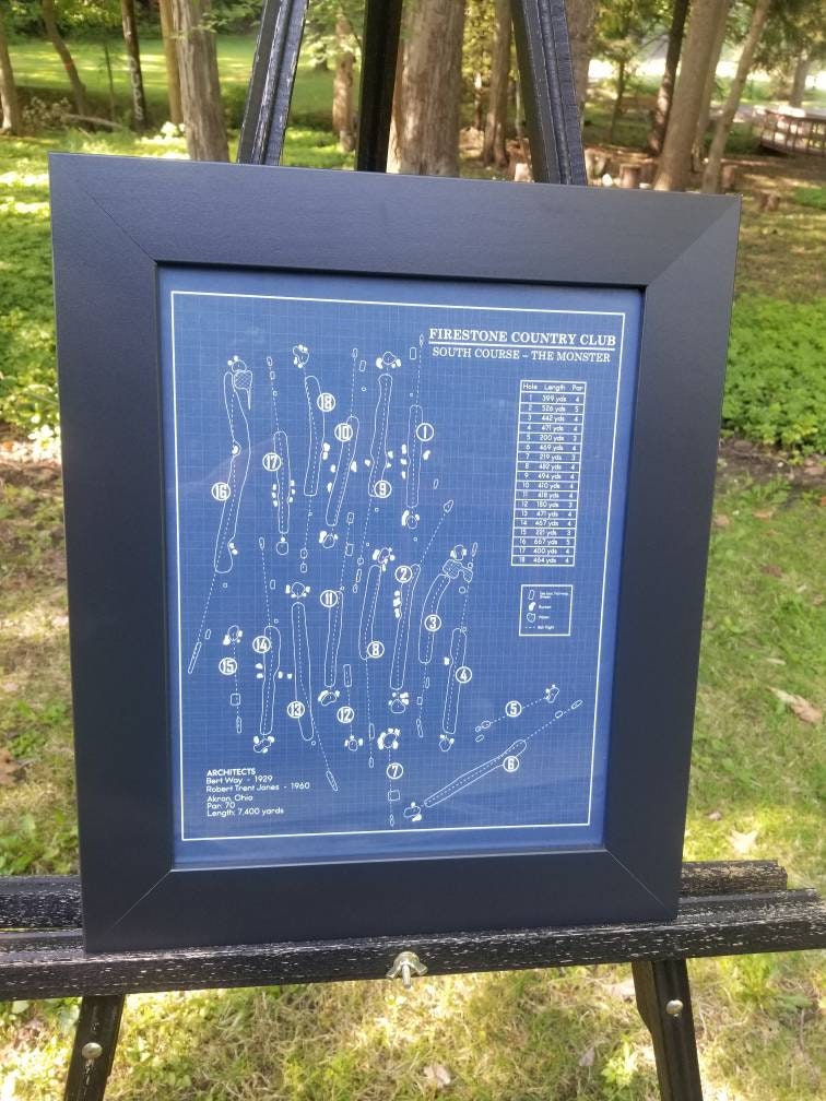 Firestone Country Club South Course Blueprint Pic//big Picture ...