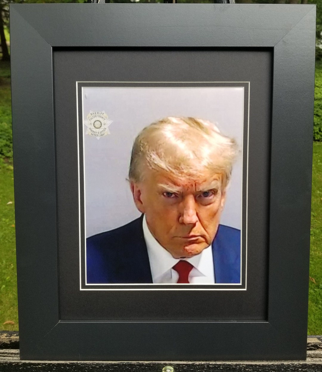 Framed Donald Trump Mug Shot Print, Black Matte, Ready to Hang - Etsy