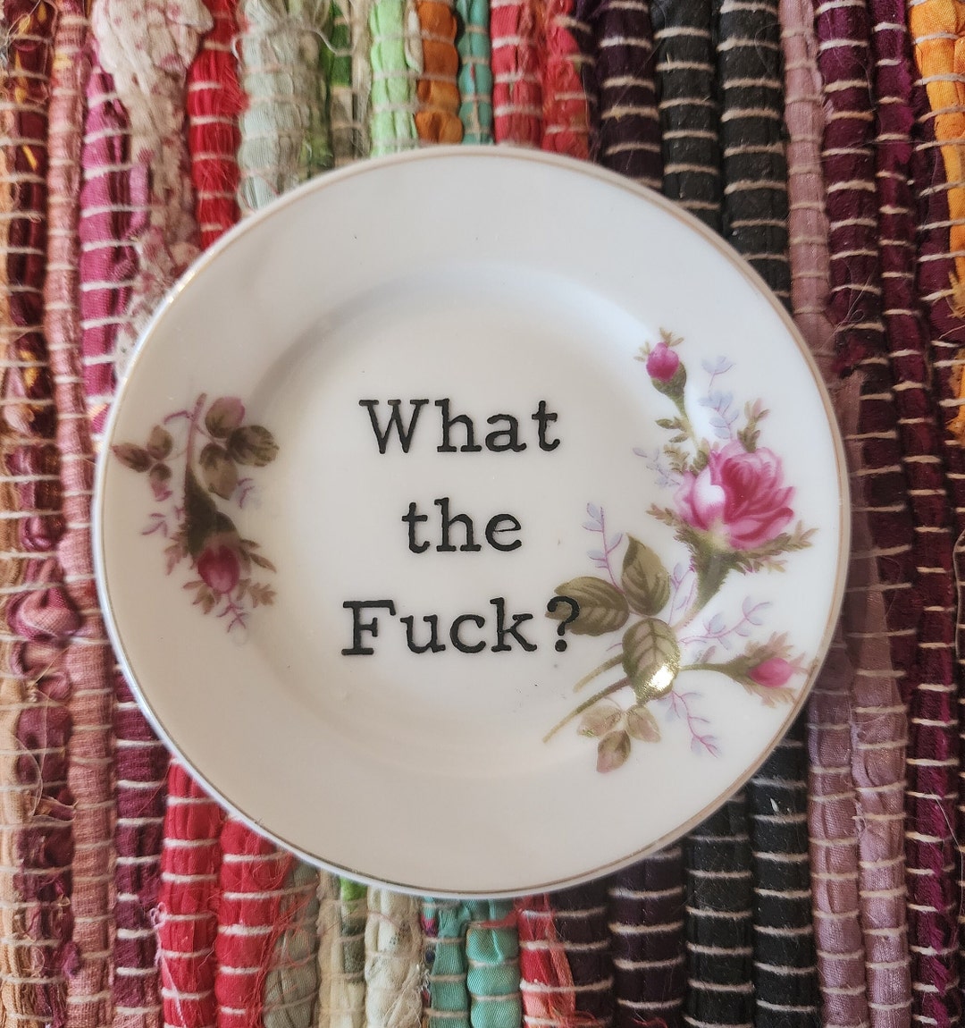 Upcycled Vintage Swear Plate-what the Fuck - Etsy