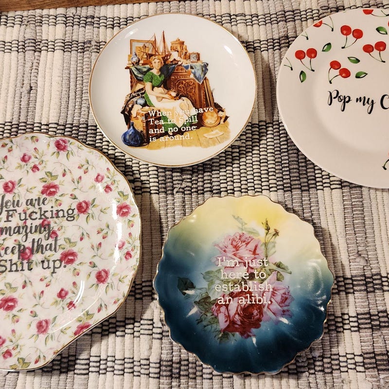 Vintage Plates - Etsy UK