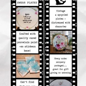 Upcycled Vintage Swear Plate-shit a Dick - Etsy