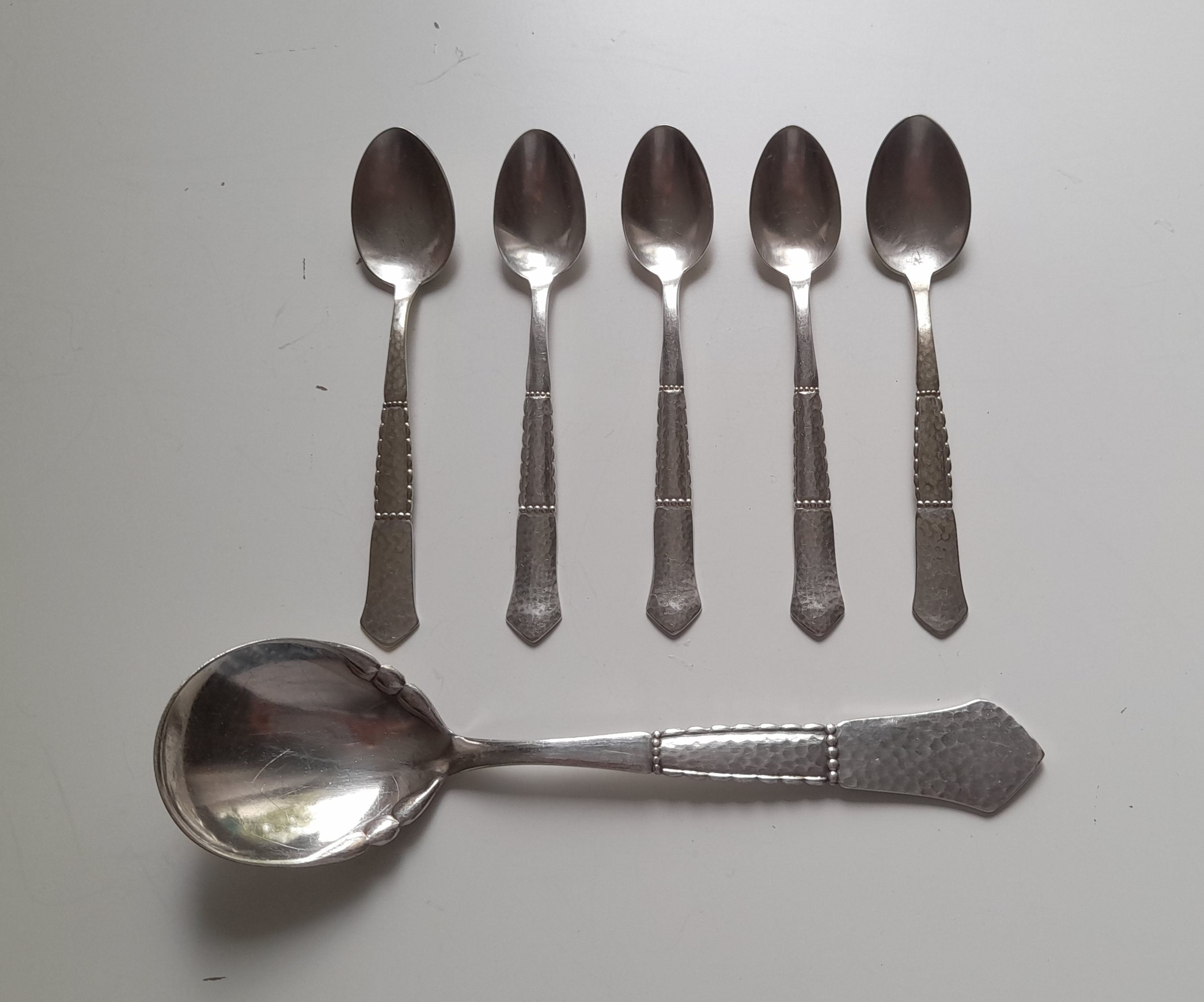 Vintage Prima Ns ALP Import and SV NS Sweden Silver Plate Ladle Spoon ...