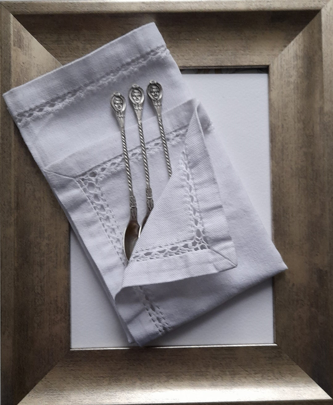 Antique Art Nouveau Rare Silver Demitasse Faces Spoons, Faces on Both ...