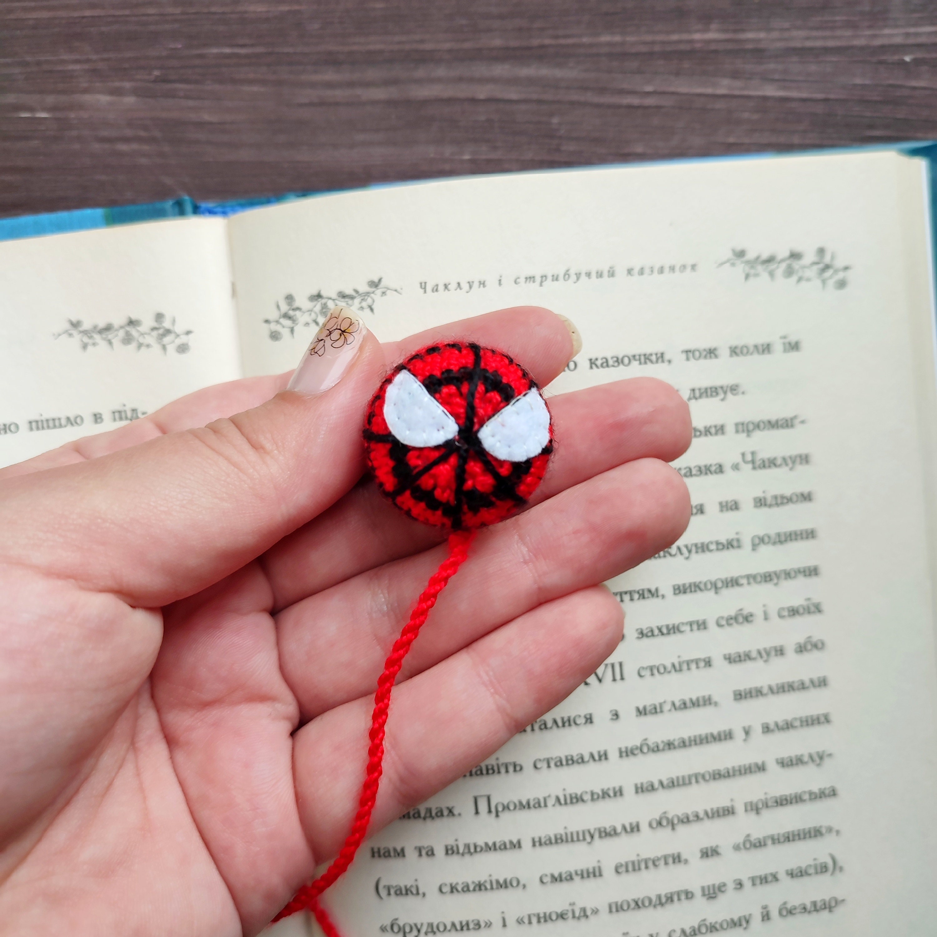 Crochet Spider Bookmark for Man Cute Bookmark Gift for Readers Mini ...