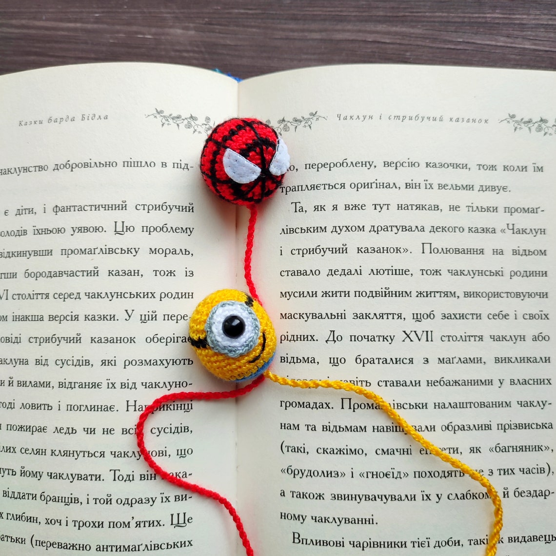 Crochet Spider Bookmark for Man Cute Bookmark Gift for Readers Mini ...