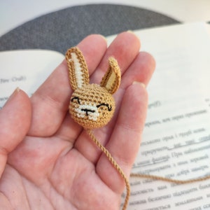 Tiny Bunny Bookmark Crochet Pattern - Etsy
