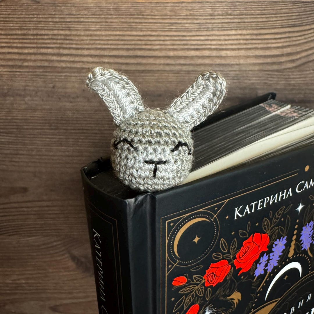 Crochet Bookmark Easter Bunny Woodland Animal Book Nock Reading ...