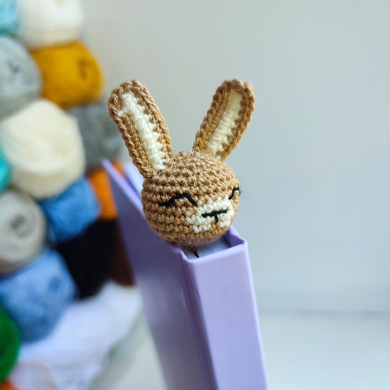 Tiny Bunny Bookmark Crochet Pattern - Etsy