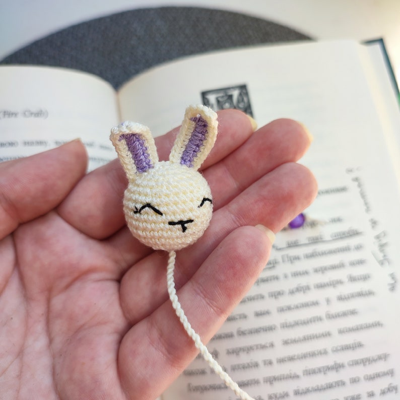 Tiny Bunny Bookmark Crochet Pattern - Etsy