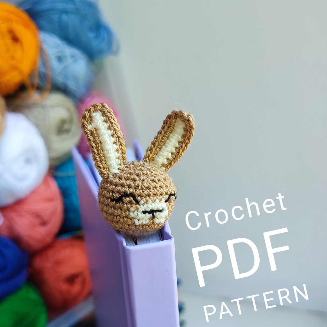 Tiny Bunny Bookmark Crochet Pattern - Etsy