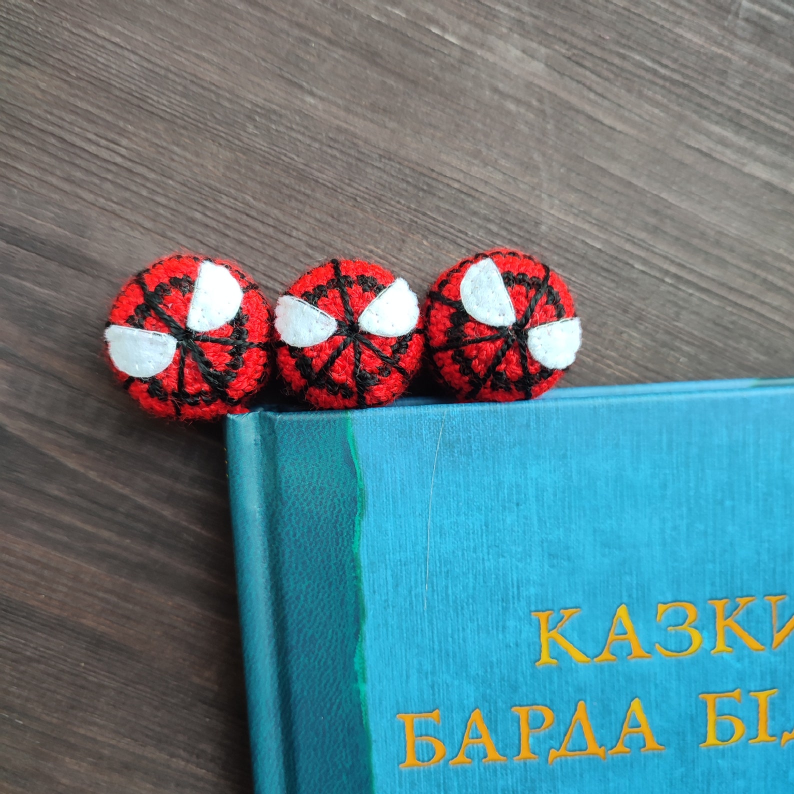 Crochet Spider Bookmark for Man Cute Bookmark Gift for Readers Mini ...