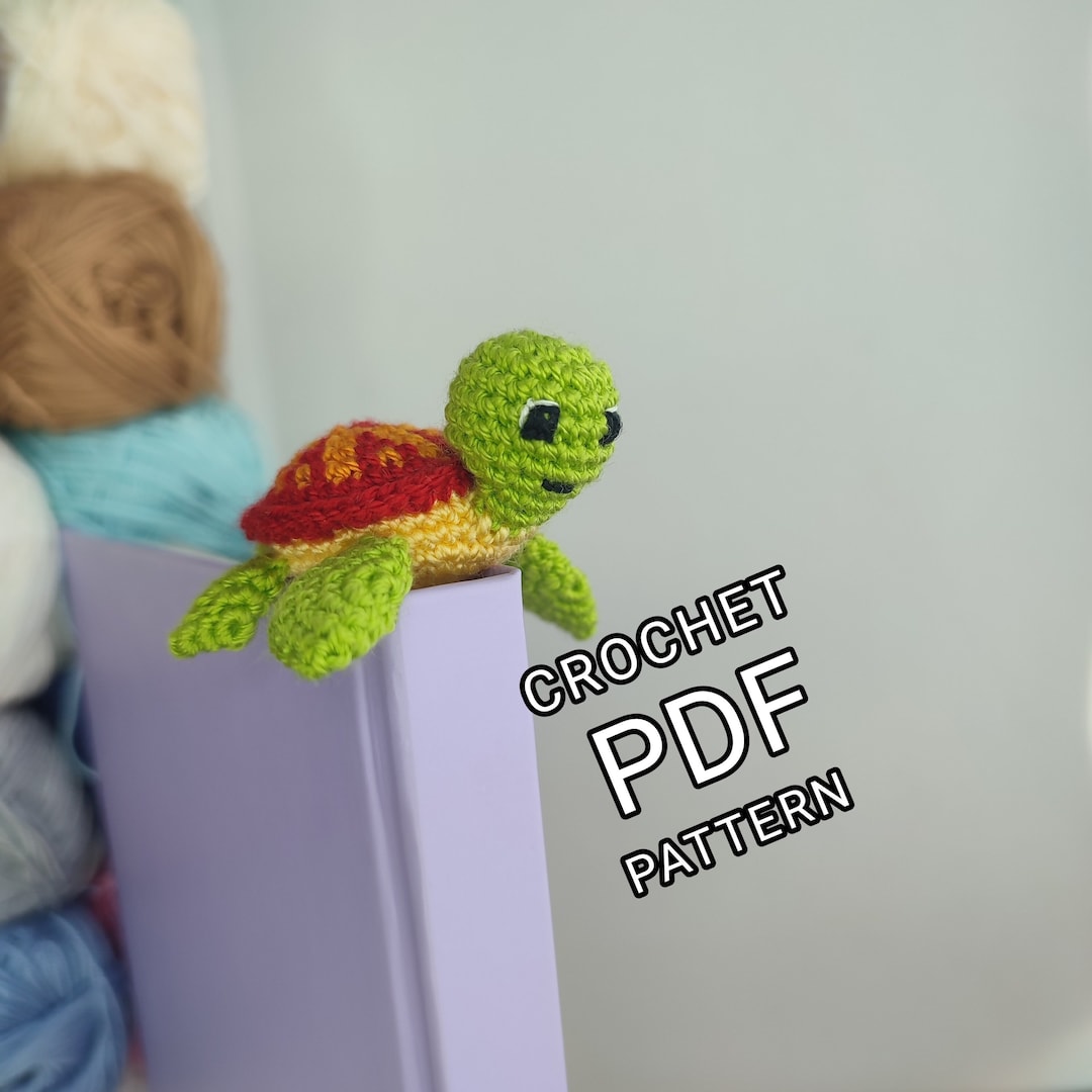 Crochet Sea Turtle Pattern Crochet Bookmark Pattern Amigurumi Pattern ...