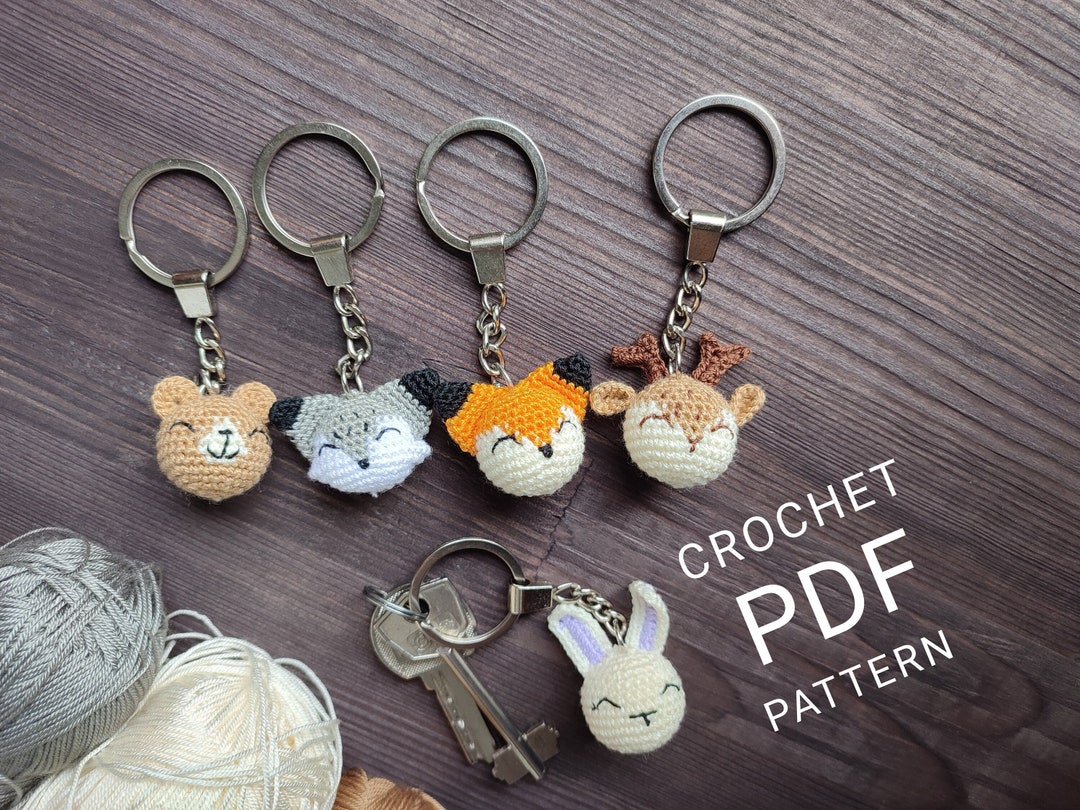 Crochet Animal Pattern Amigurumi Crochet Keychain Pattern Woodland ...