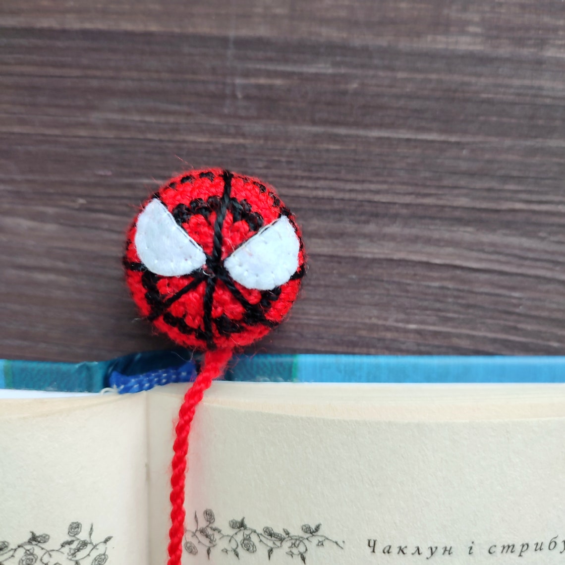Crochet Spider Bookmark for Man Cute Bookmark Gift for Readers Mini ...
