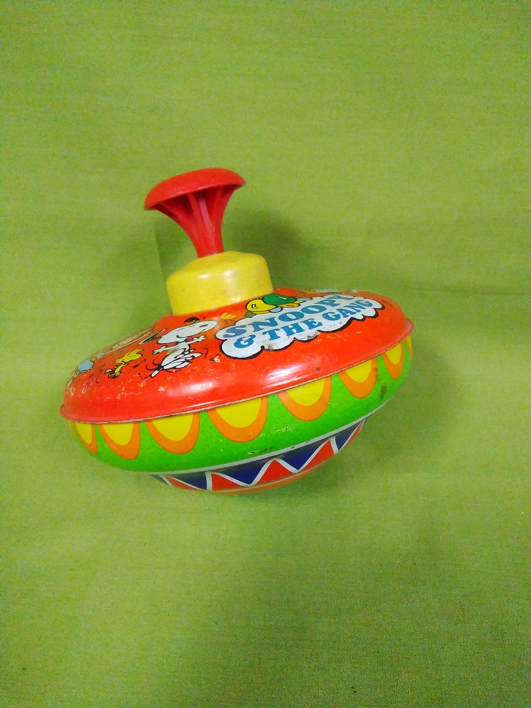 Vintage 1960's Metal Spinning Top - Etsy