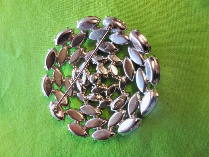 Vintage B.david Rhinestone Brooch - Etsy
