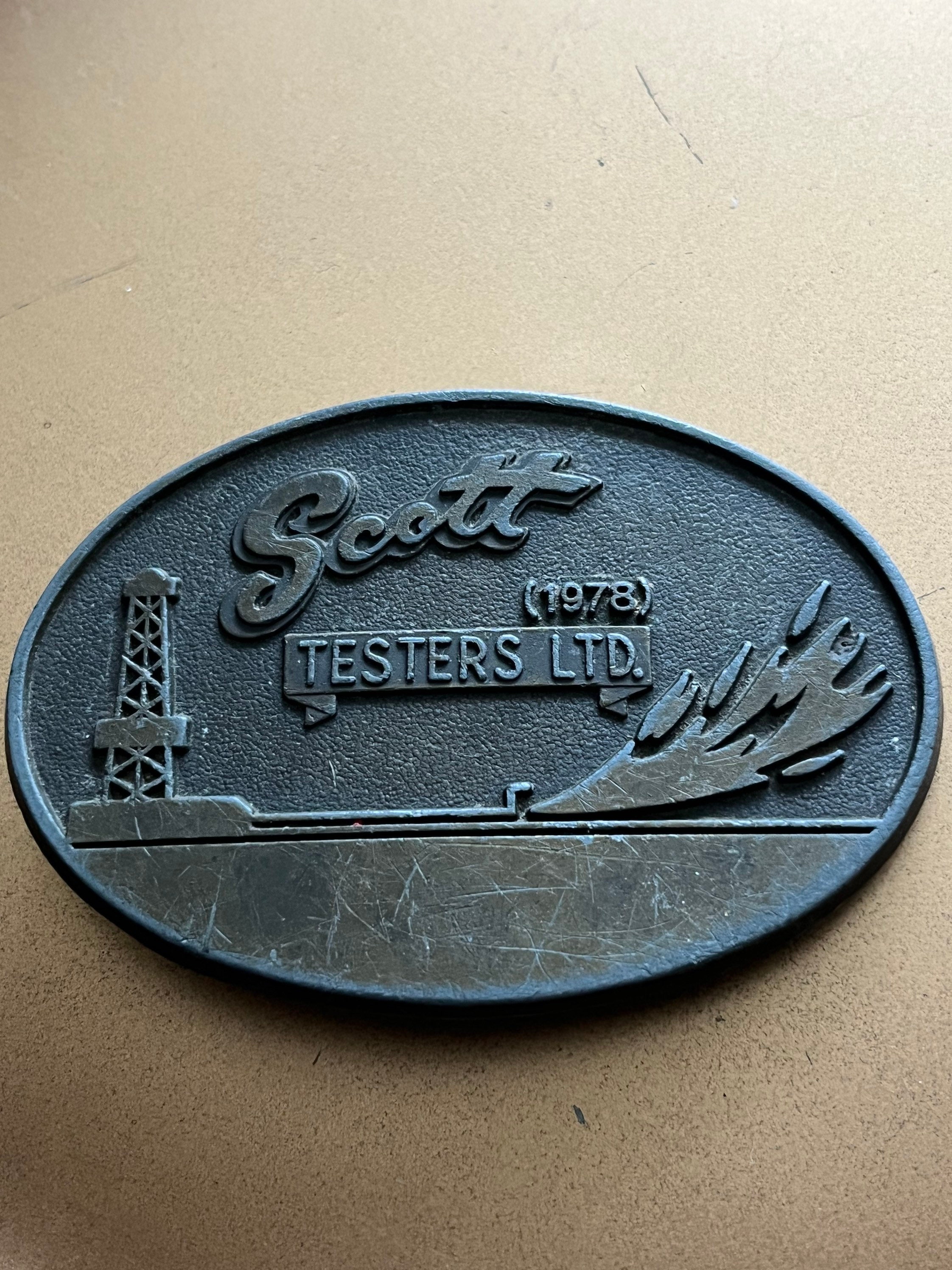 Scott Oil Belt Buckle - Etsy
