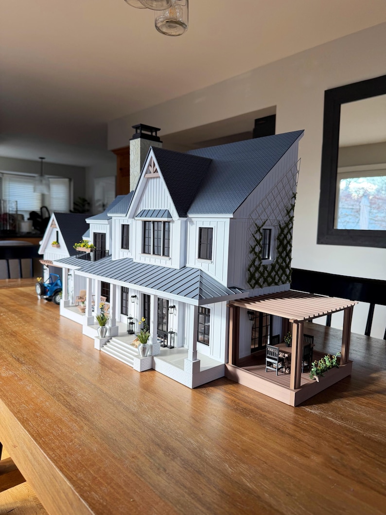Dollhouse – Modern Farmhouse Edition Digital 3MF + STL Files - Etsy