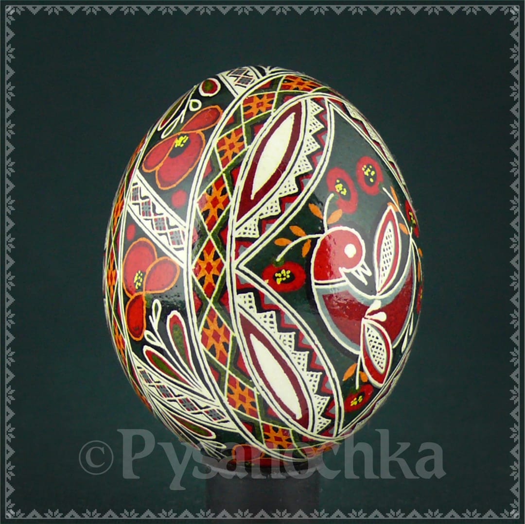 Real Ukrainian Pysanky Chicken Pysanka High Quality by Roman - Etsy