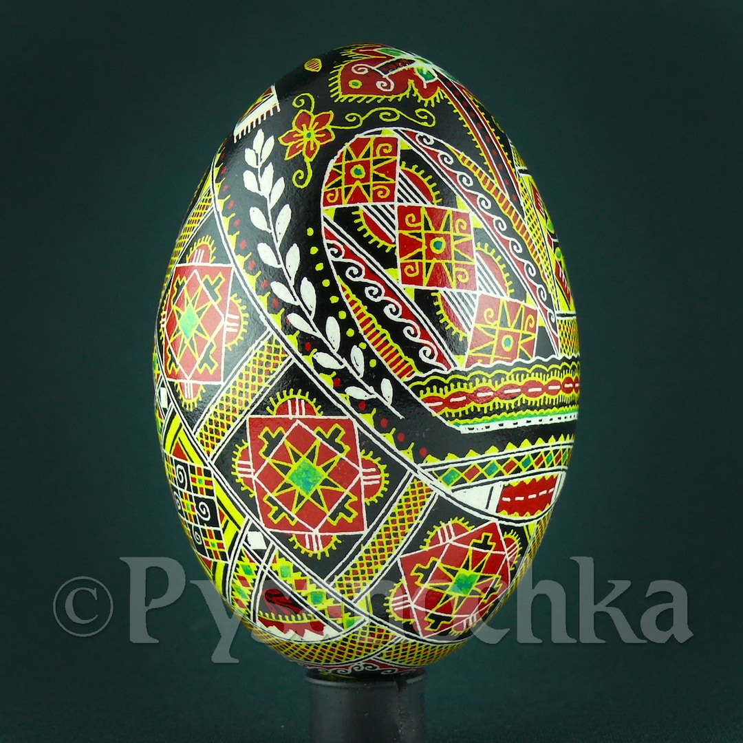 Real Ukrainian Pysanky Goose Pysanka Hand Made Hutsul Easter Egg ...