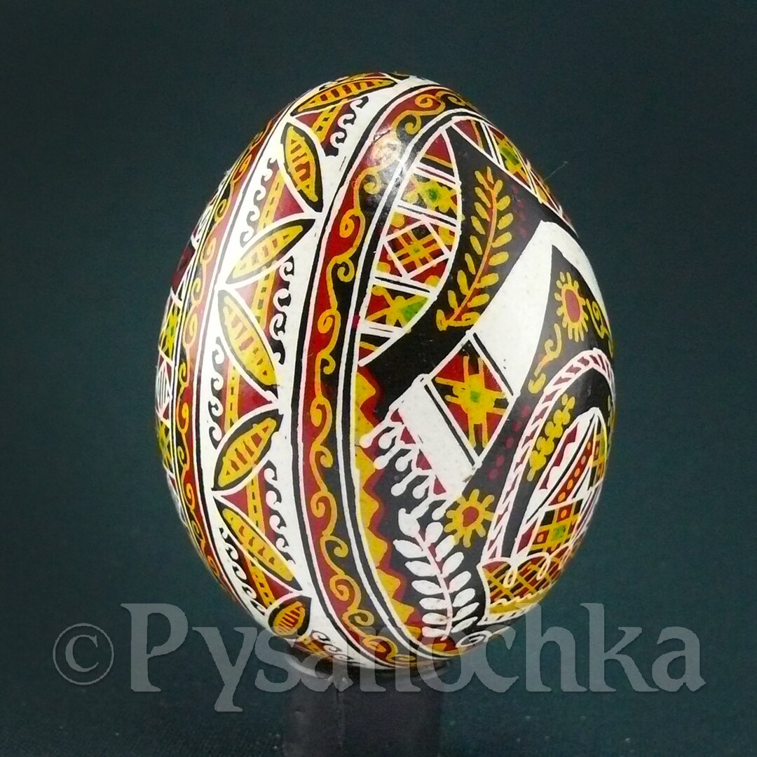 Real Ukrainian Pysanky, Ukrainian Art, Chicken Hand Made Hutsul Pysanka ...