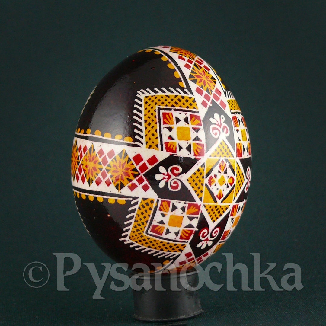 Real Ukrainian Pysanky, Ukrainian Art, Chicken Hand Made Hutsul Pysanka ...