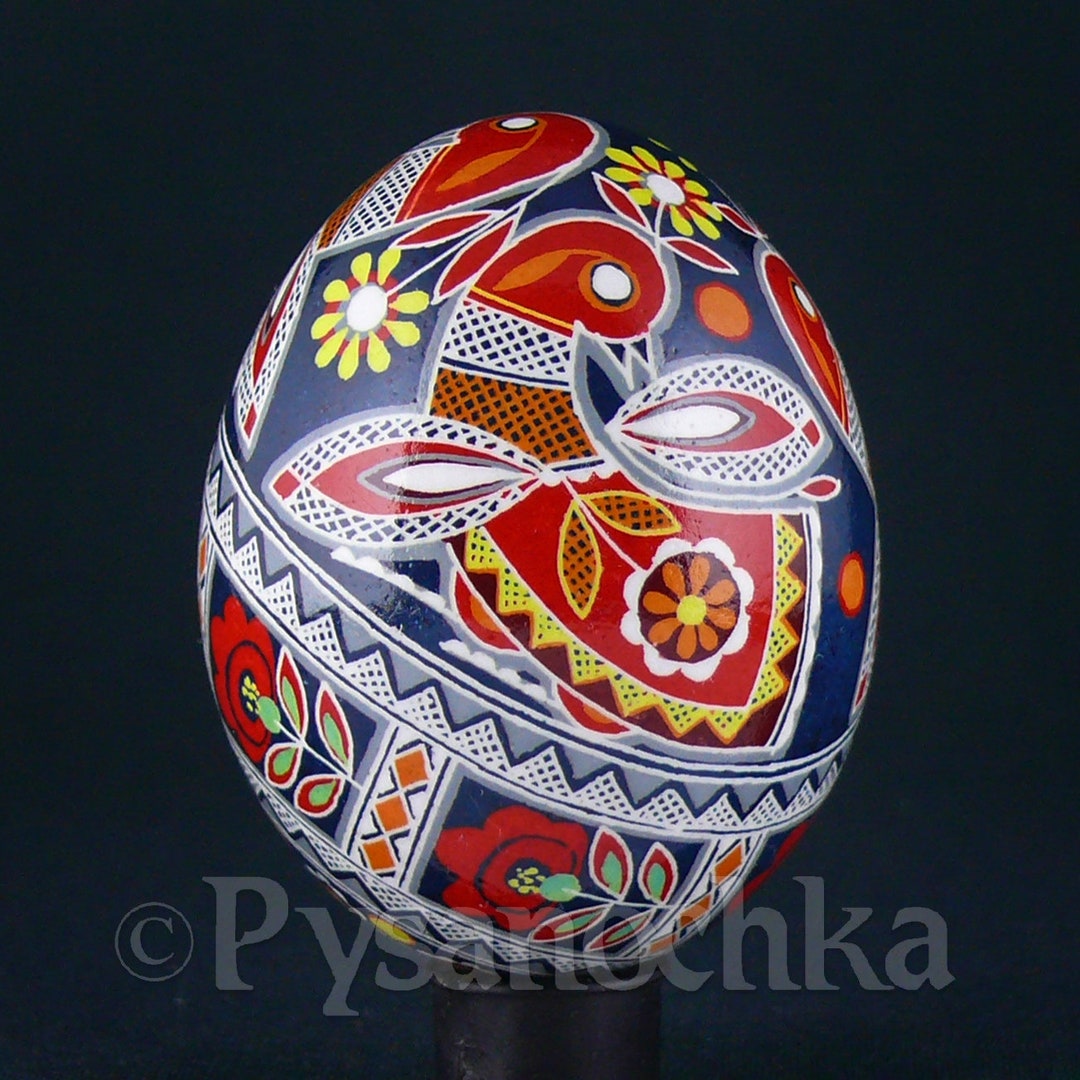 Real Ukrainian Pysanky Chicken Pysanka High Quality by Roman Easter Egg ...