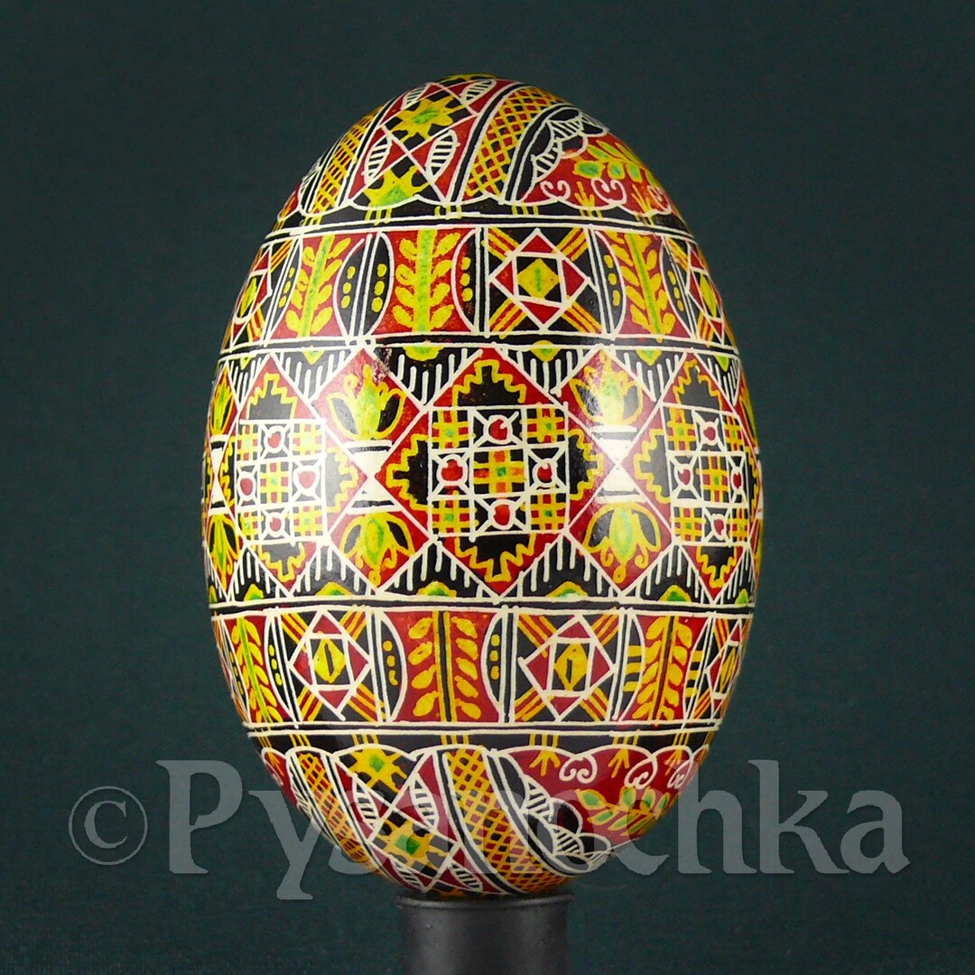 Real Ukrainian Pysanky Goose Pysanka Hand Made Hutsul Easter Egg ...