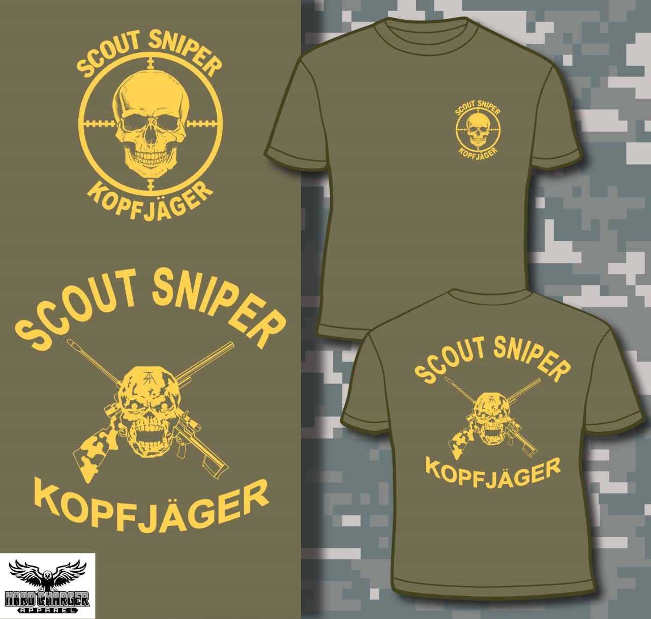 Scout Sniper Kopfjager Barrett Sniper Rifle 8541 0317 T-shirt - Etsy
