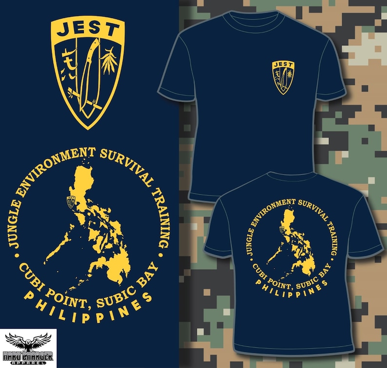 JEST School Philippines Marine Corps Navy Army US Air Force T-shirt - Etsy