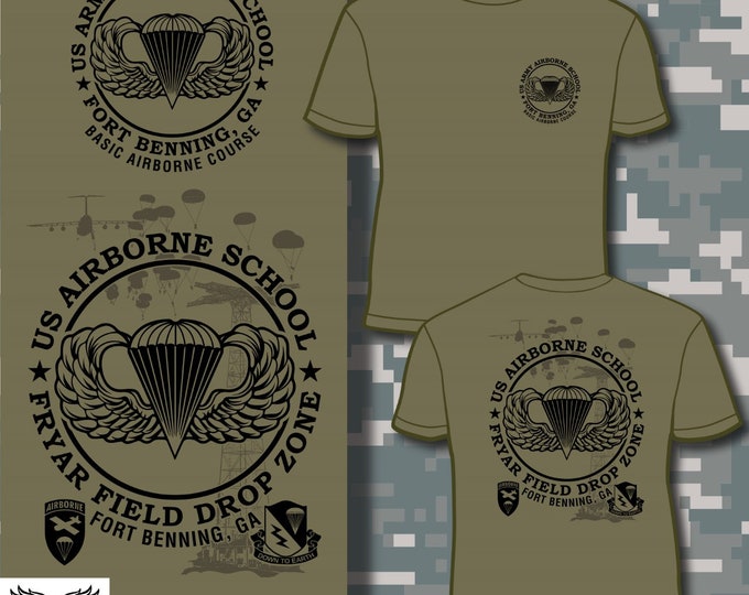 US Airborne School Fryar Field Drop Zone Fort Benning, GA Outstanding T ...